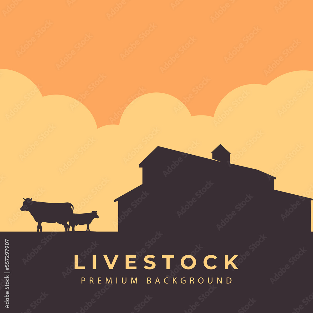 farm background agriculture design for template banner with barn logo ...