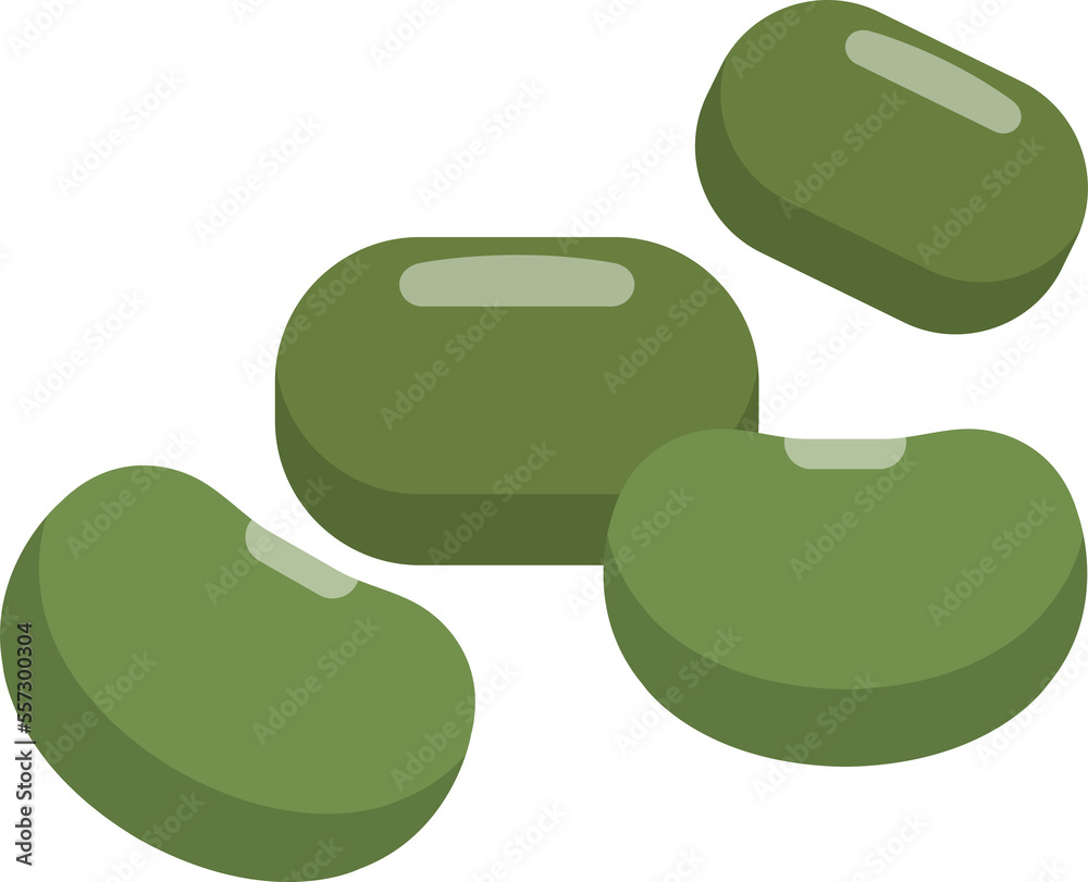Comic cartoon vector of mung bean Stock Illustration | Adobe Stock