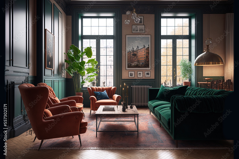 A contemporary flat in a historic tenement building. A sophisticated ...