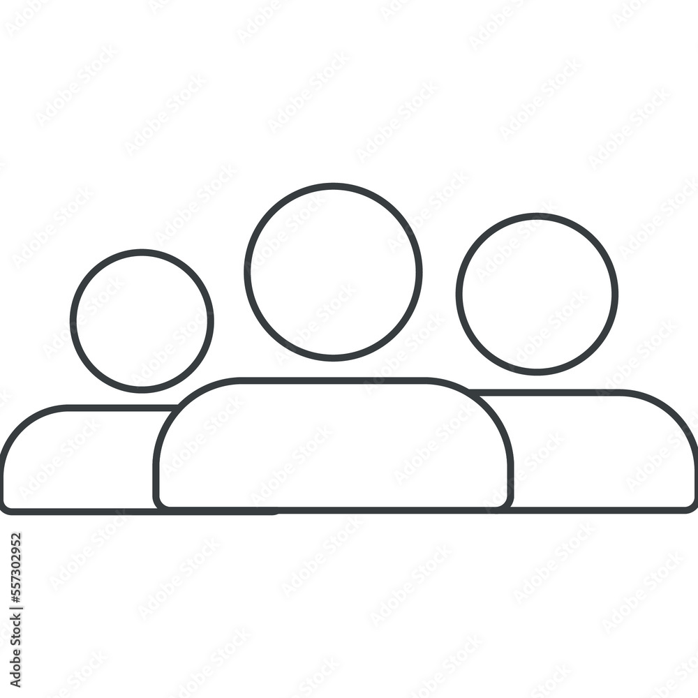 Human silhouette outline icon. Drawing doodle line person symbol. Basic ...