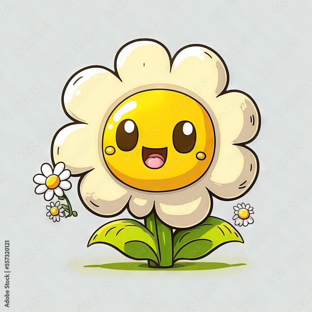 Animated Flower With Face