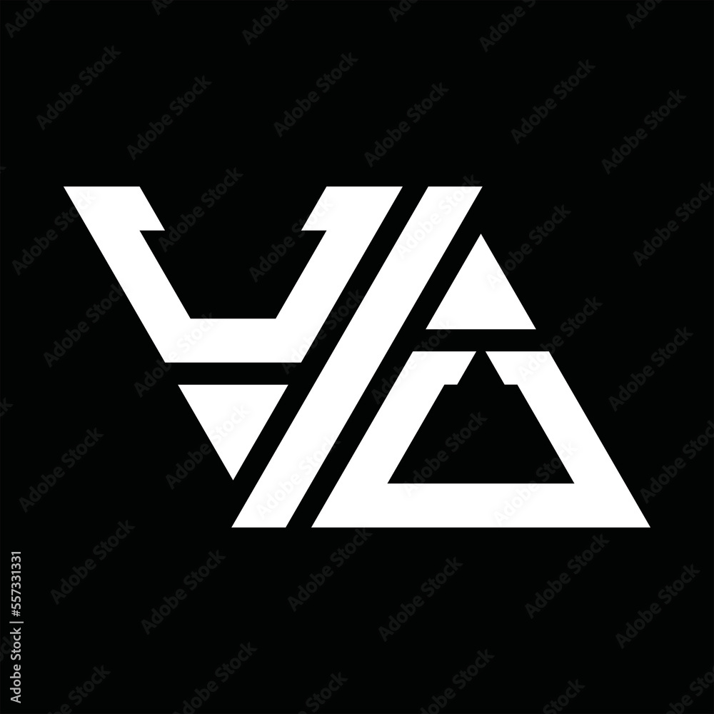 VV Logo monogram triangle two side images design template Stock Vector ...