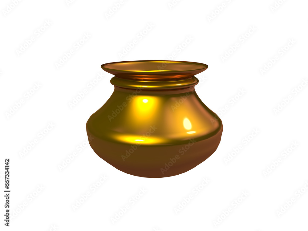 Greeting background with gold pot (kalash) and gold coins for Indian ...