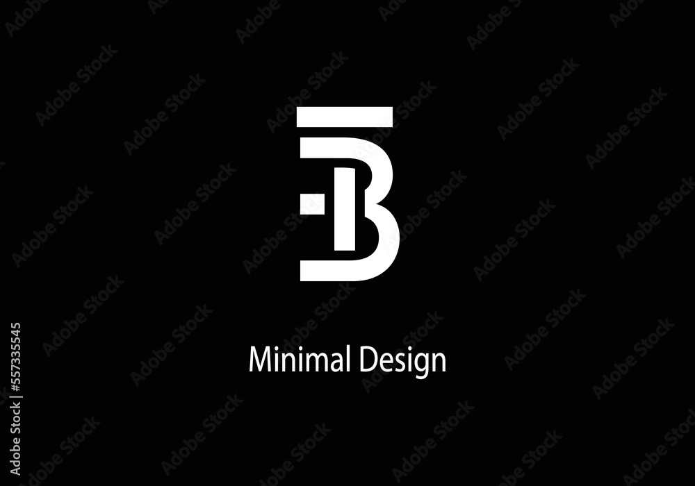Alphabet BT monogram logo design. Alphabet BT. BT vector logo. Modran ...