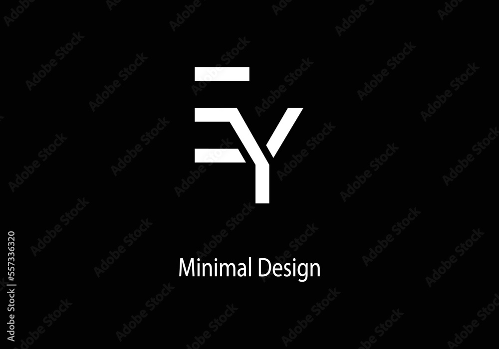 Alphabet EY monogram logo design. Alphabet EY. EY vector logo. Modran ...