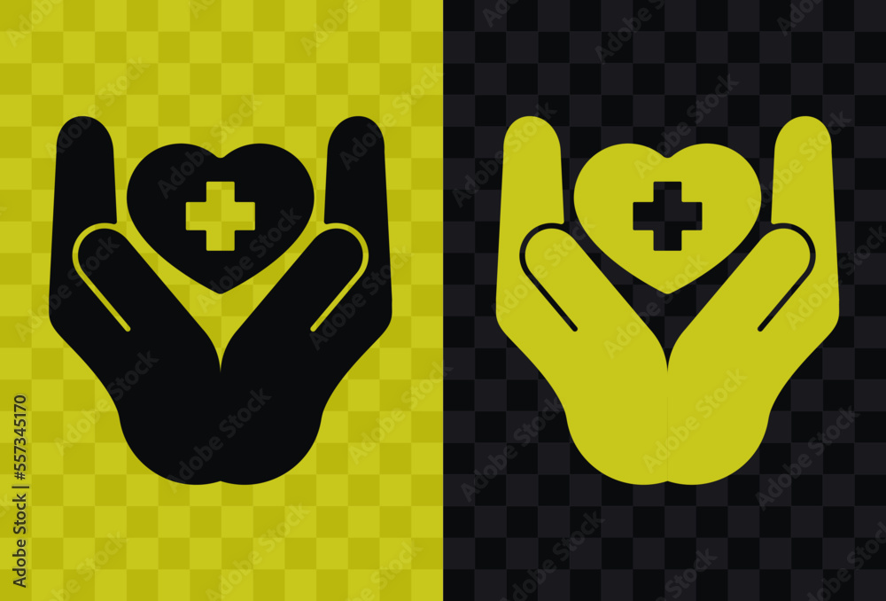 Life insurance, high quality vector silhouette icon. Life insurance ...