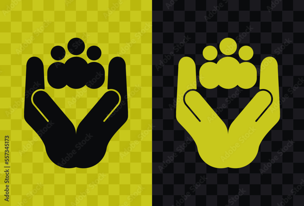 Client service, high quality vector silhouette icon. Client service ...