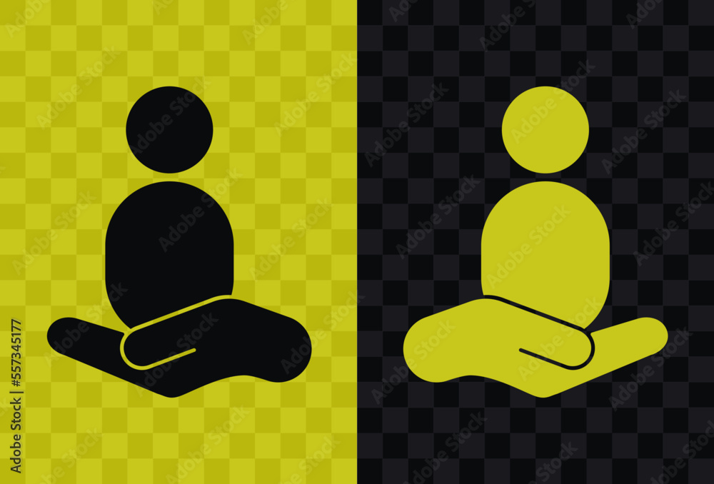 Client service, high quality vector silhouette icon. Client service ...