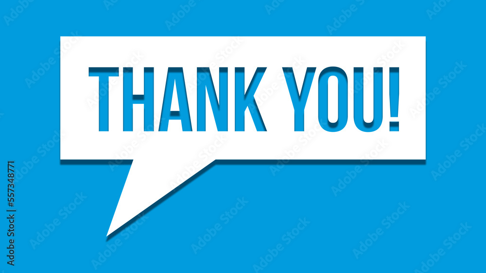 Thank you message for card, presentation, business. Expressing ...