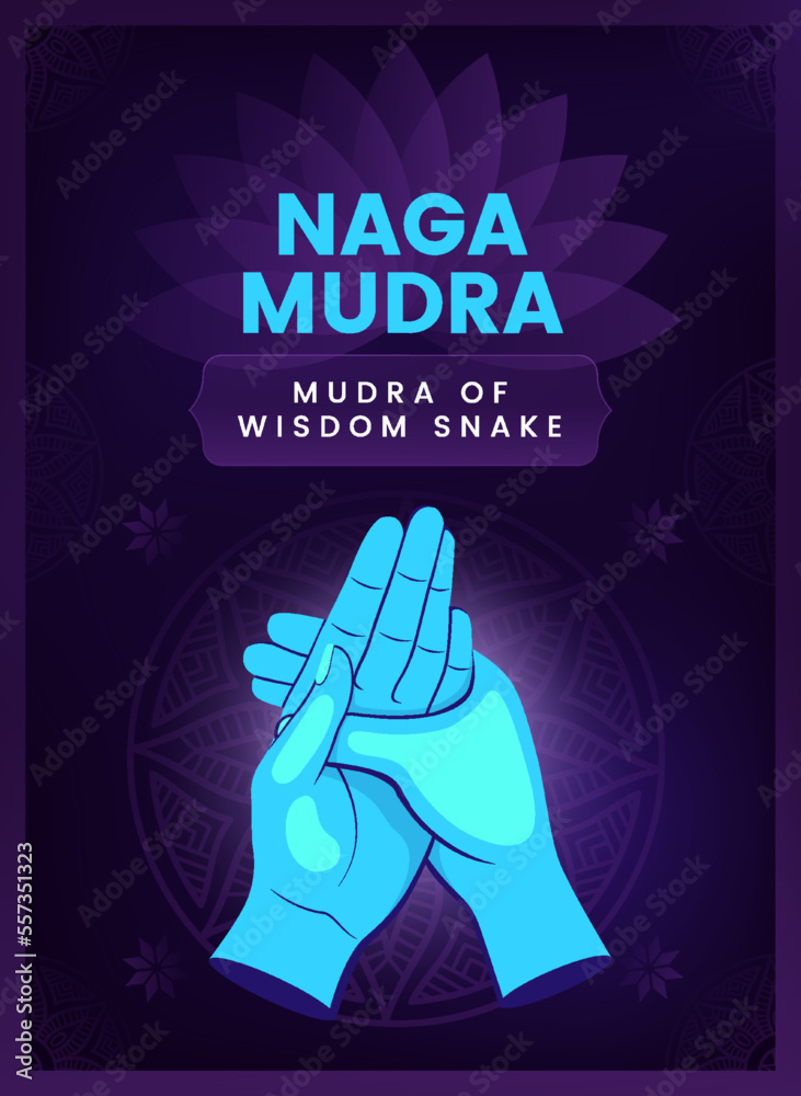Naga Mudra Hand Gesture - Vector illustration Stock Vector | Adobe Stock