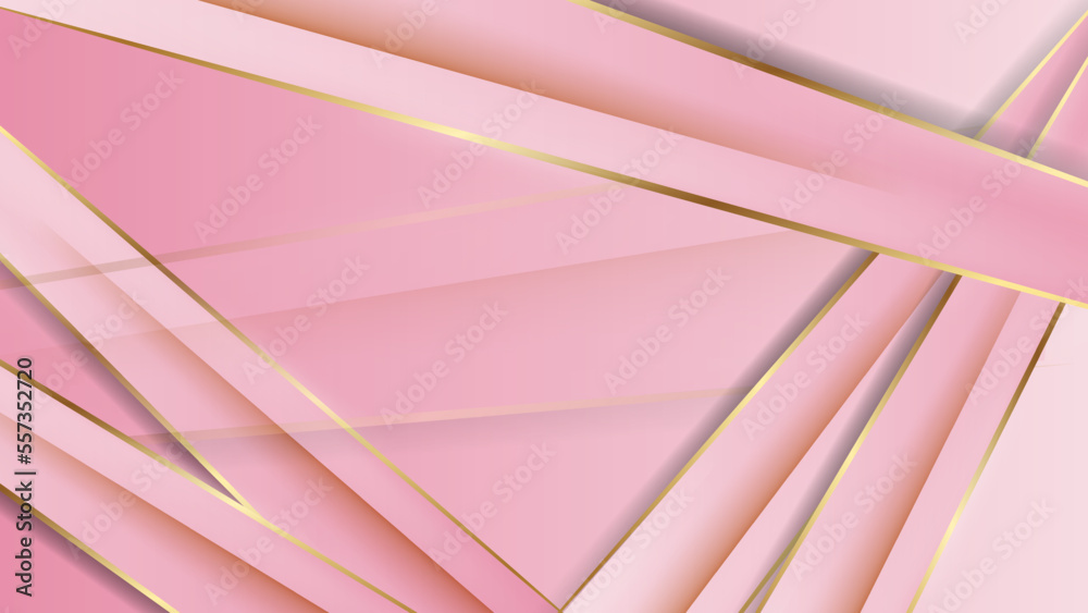 Luxury pink and gold background Stock Vector | Adobe Stock
