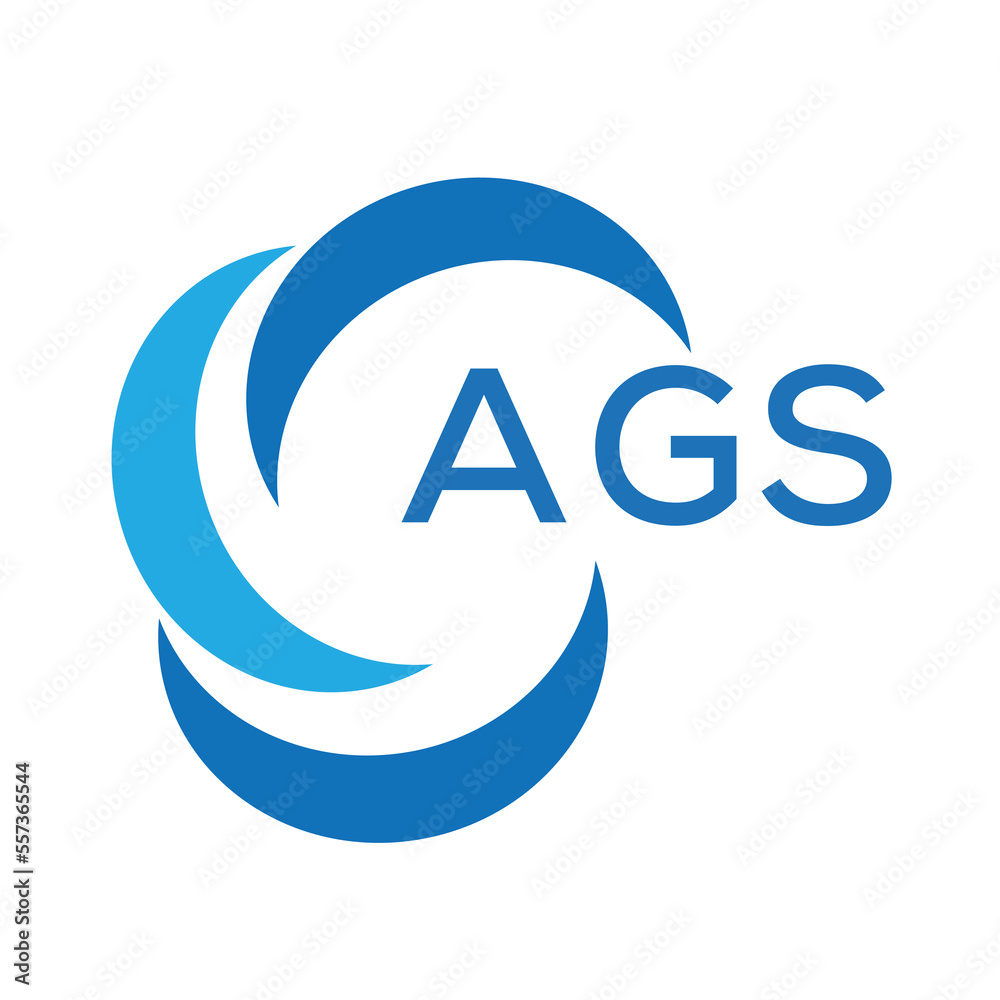 AGS Letter logo design template vector. AGS Business abstract ...