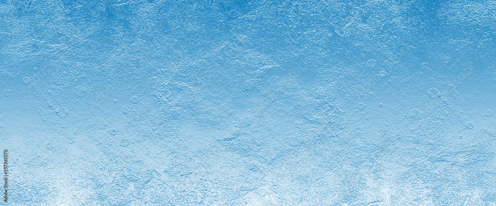 Abstract blue ice watercolor. Texture grunge blue shiny paint on an old ...