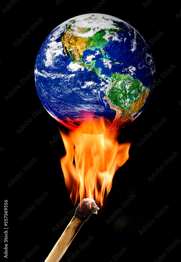 Global warming, conceptual image Stock Illustration | Adobe Stock