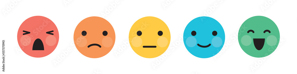 User feedback emotion infographic vector illustration isolated on white ...