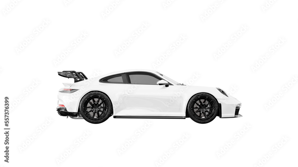 white PORSCHE car isolated on white, Porsche 922 gt3 Touring png ...