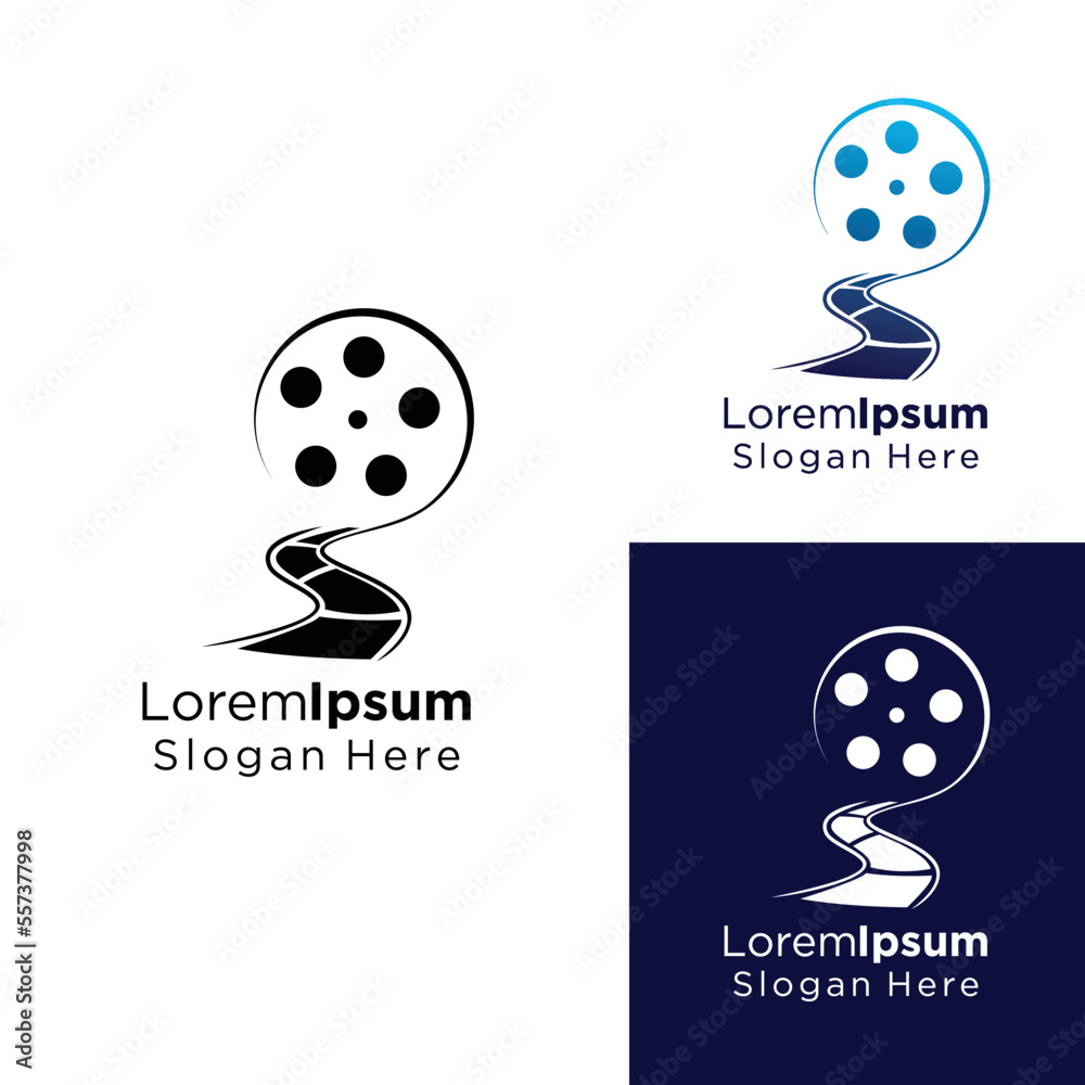 movie film logo vector, cinema logo inspiration Stock Vector | Adobe Stock