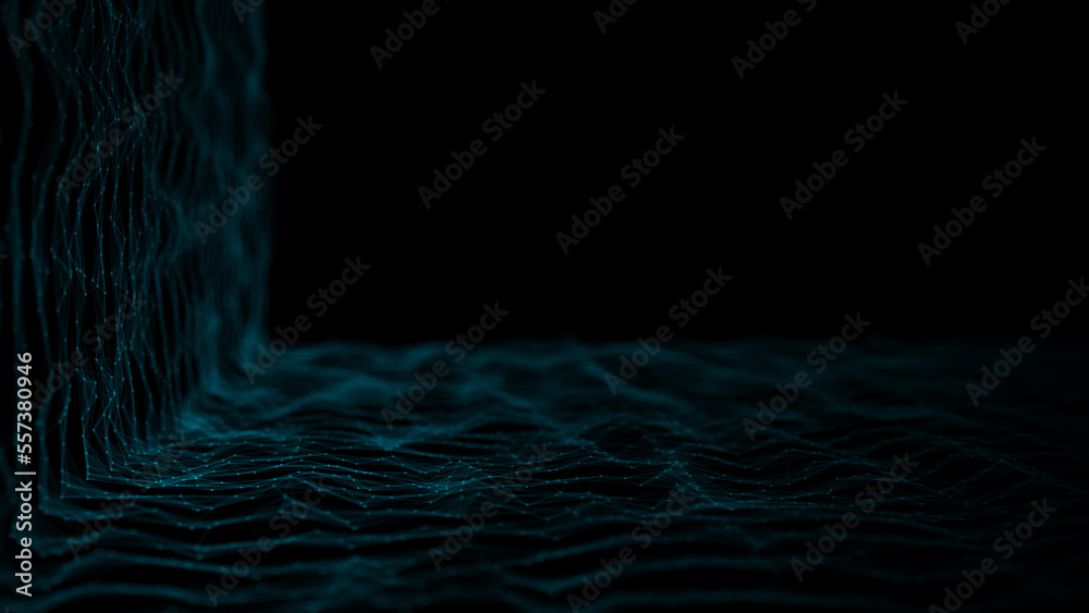 Digital path with linear connections. Molecular interweaving of lines ...