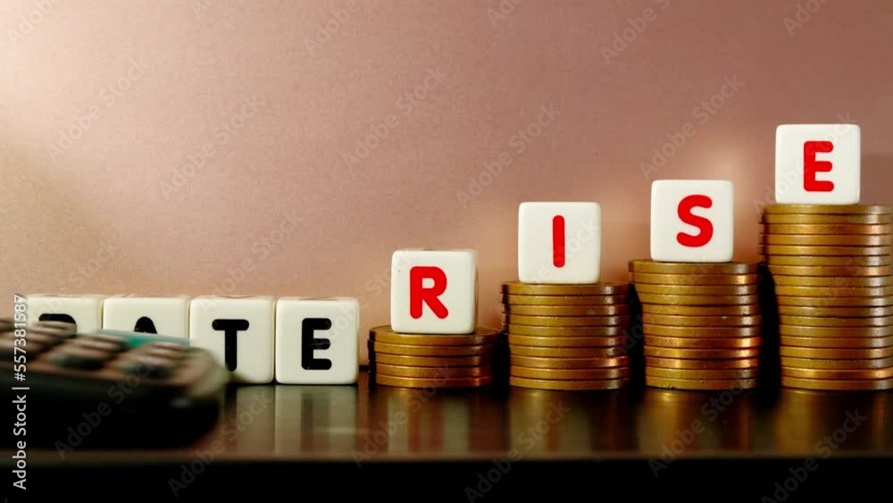 Generic rate rise concept (eg, bank / interest / inflation) - A ...