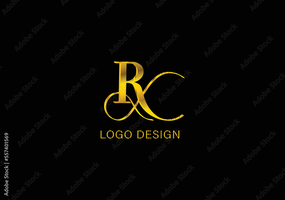 Letter R logo, Vector graphic golden and silver R letter symbol for ...