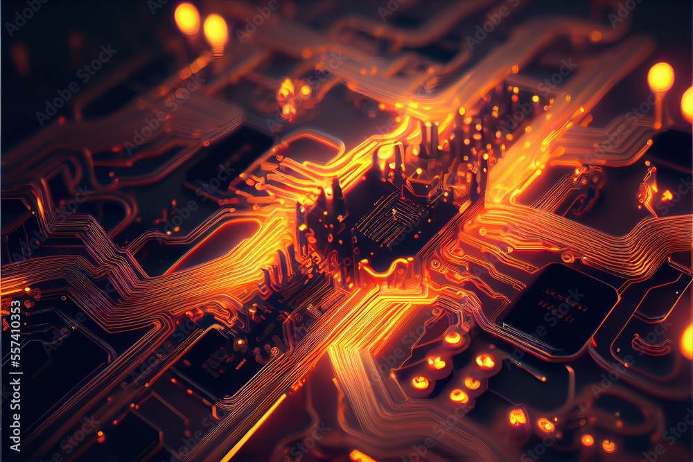 Microchip Circuit Art