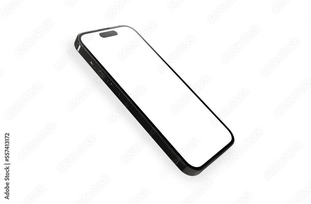 New iPhone 14 Pro mockup. iPhone 14 realistic 3D render. Phone mockup ...