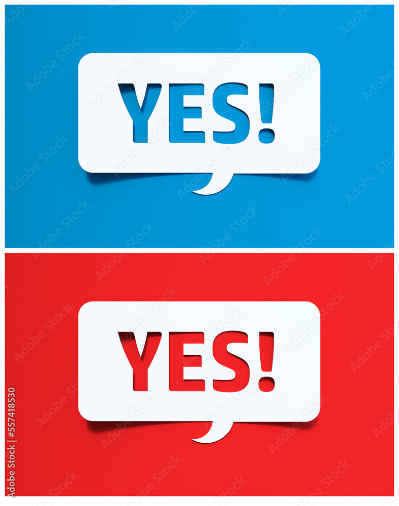 Hello YES salutation or greeting word to welcome someone or initiate a ...