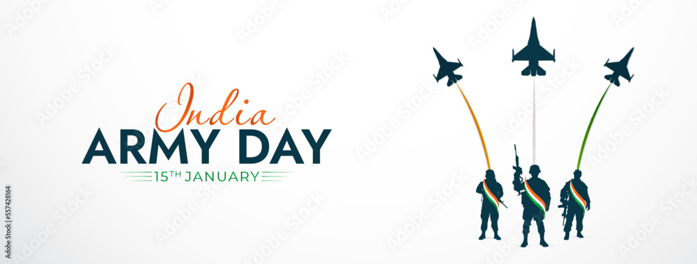 Indian army day 15 January social media post Stock Vector | Adobe Stock