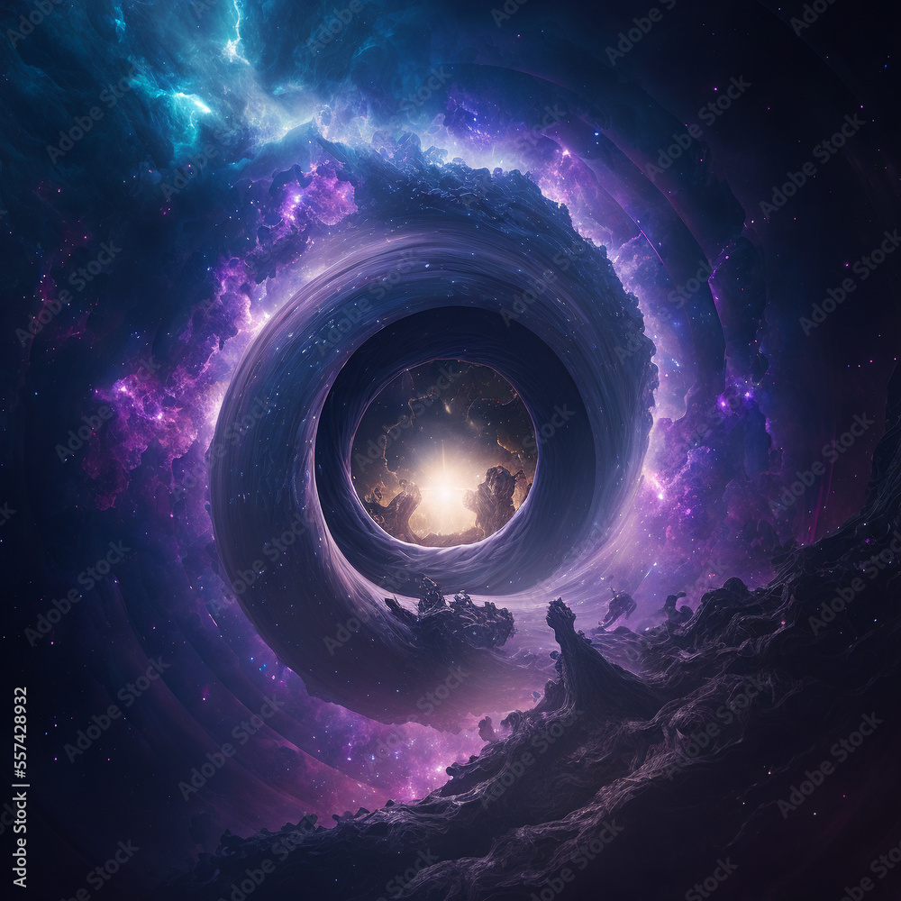 Ai generated art of space, galaxy, other dimension, surrealism, astral ...