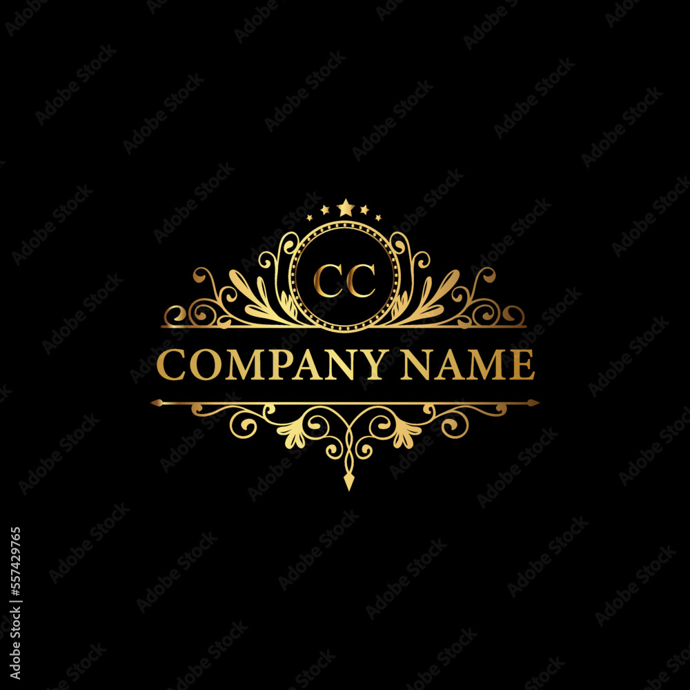 CC Luxury Letter Logo Initial with Crown logo Vector, Great Luxury Logo ...