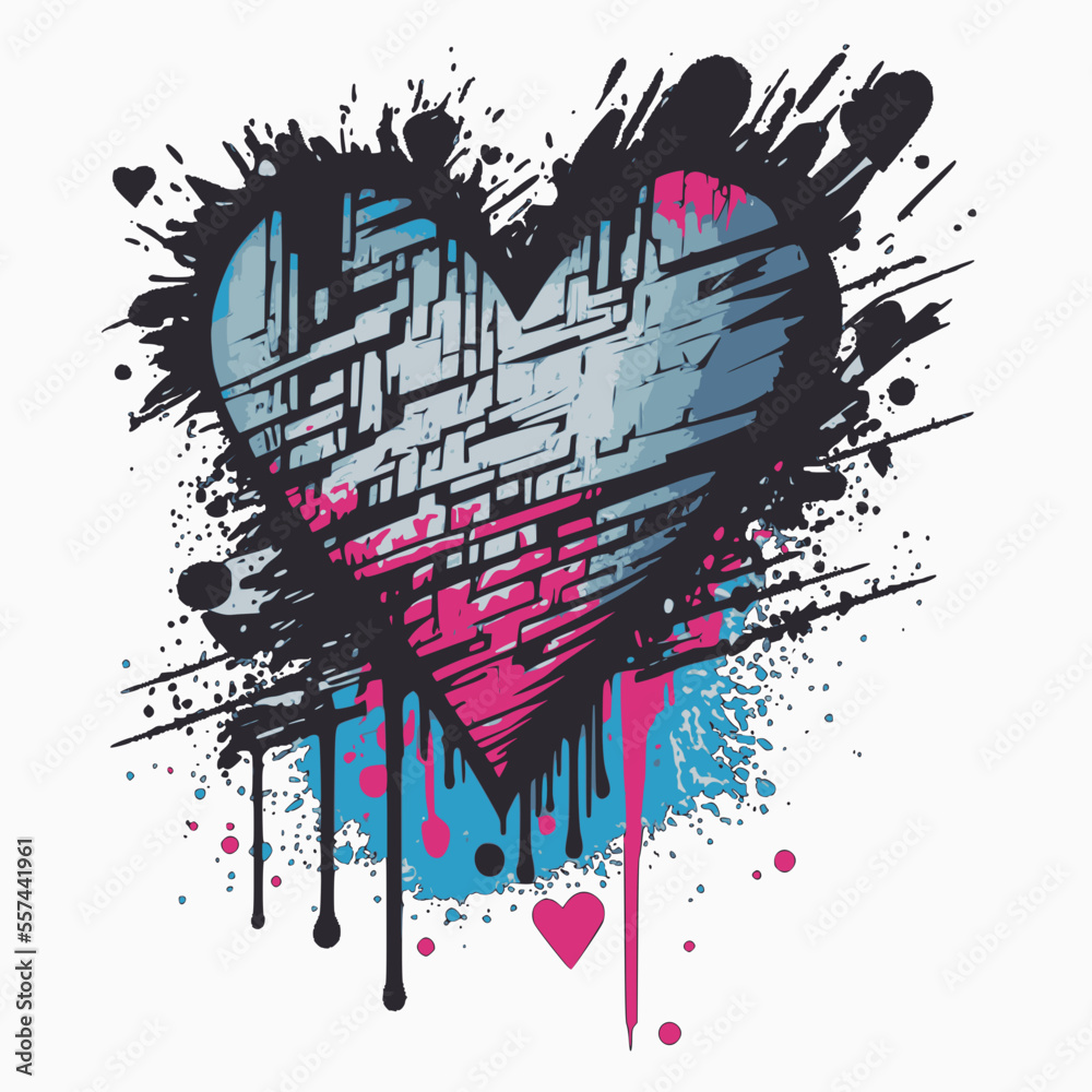 Graffiti Heart Designs