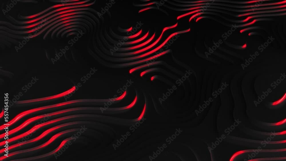 Digital gaming background with 3d line scene. Motion graphic design ...