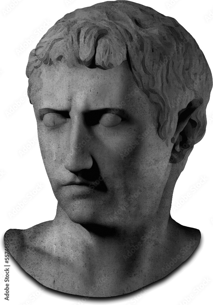 Augustus Octavian The First Roman Emperor Statue Bust Sculpture Stock ...