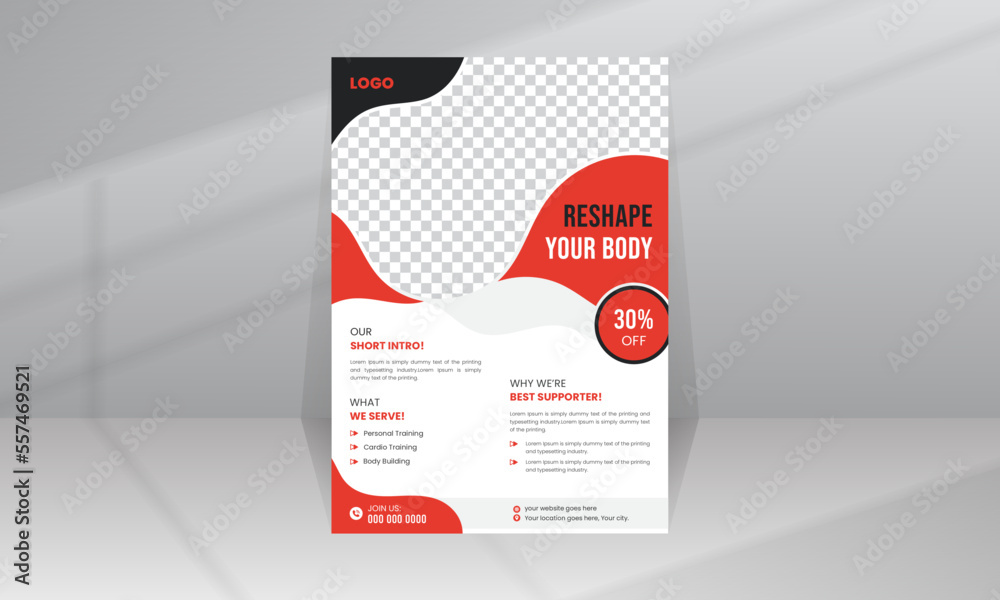 Reshape Body building by workout and fitness Gym health muscle ...