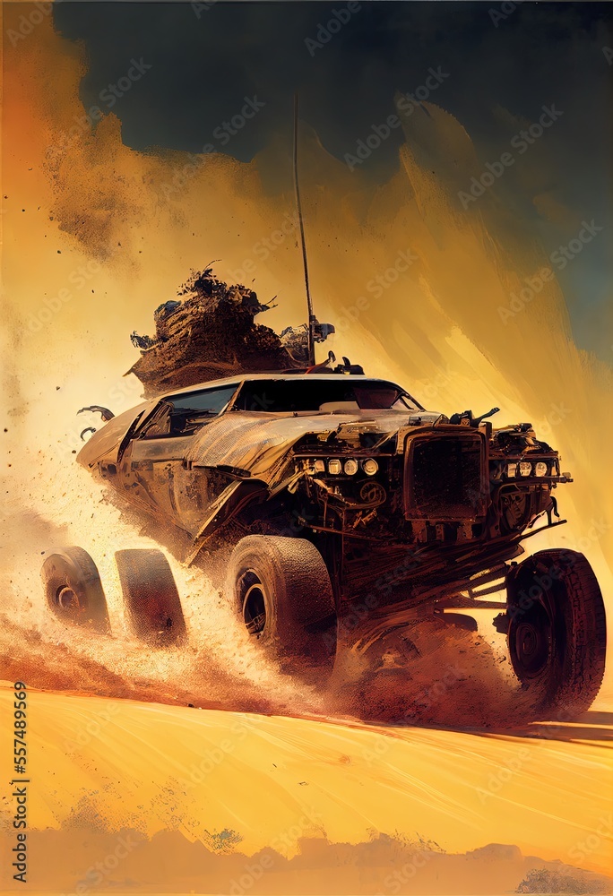 High octane fire, sand and fury! Stock Photo | Adobe Stock