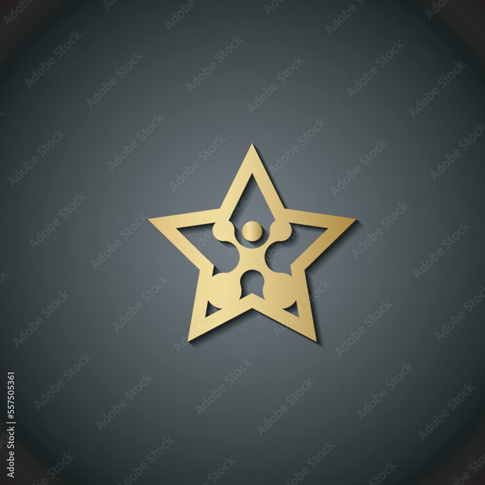 Star arrow logo design. arrow star logo icon, logo design template ...