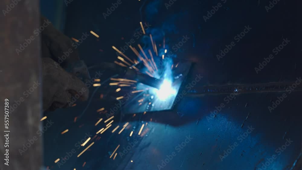 Welder building technical, industrial steel welder in technical ...
