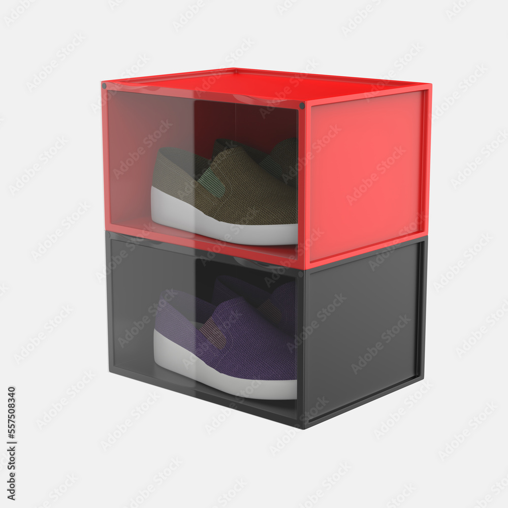 Shoe Boxes Multipurpose 1 Pack Sneaker Containers Bins, Shoe Storage ...