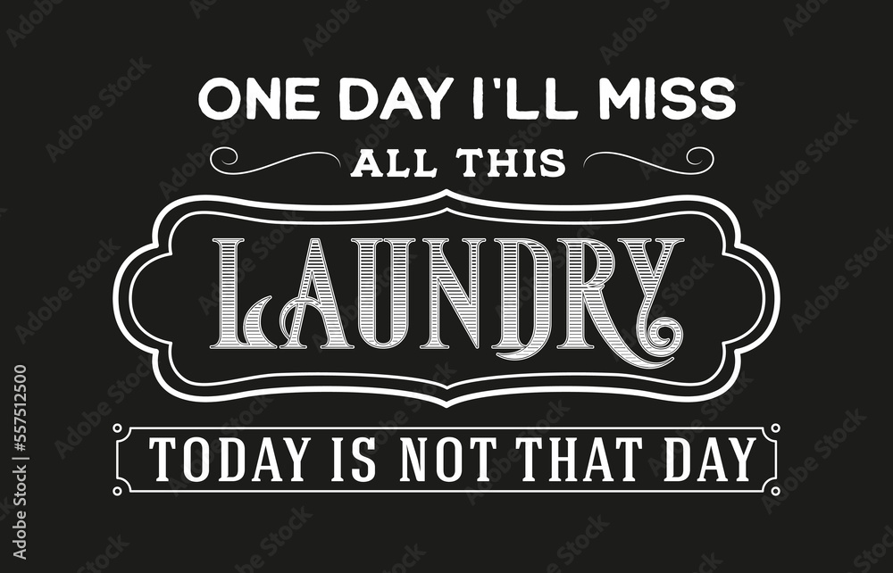 Vintage laundry sign symbols vector illustration isolated. Laundry ...