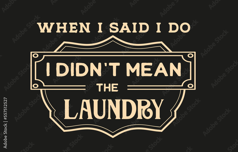 Vintage laundry sign symbols vector illustration isolated. Laundry ...