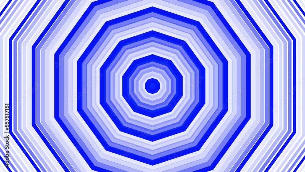 Video Stock Blue bold decagon star simple flat geometric on white ...