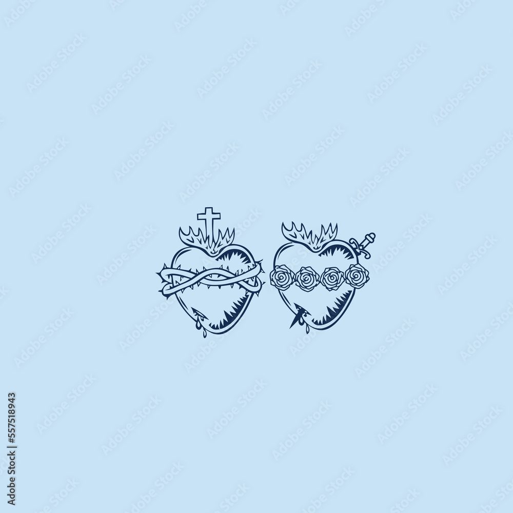 THESE HIGH QUALITY SACRED HEART JESUS VECTOR FOR USING VARIOUS TYPES OF ...