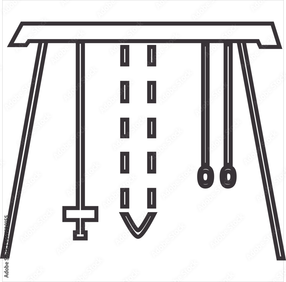 Vector, Image of babble toy icon, black and white in color, with ...