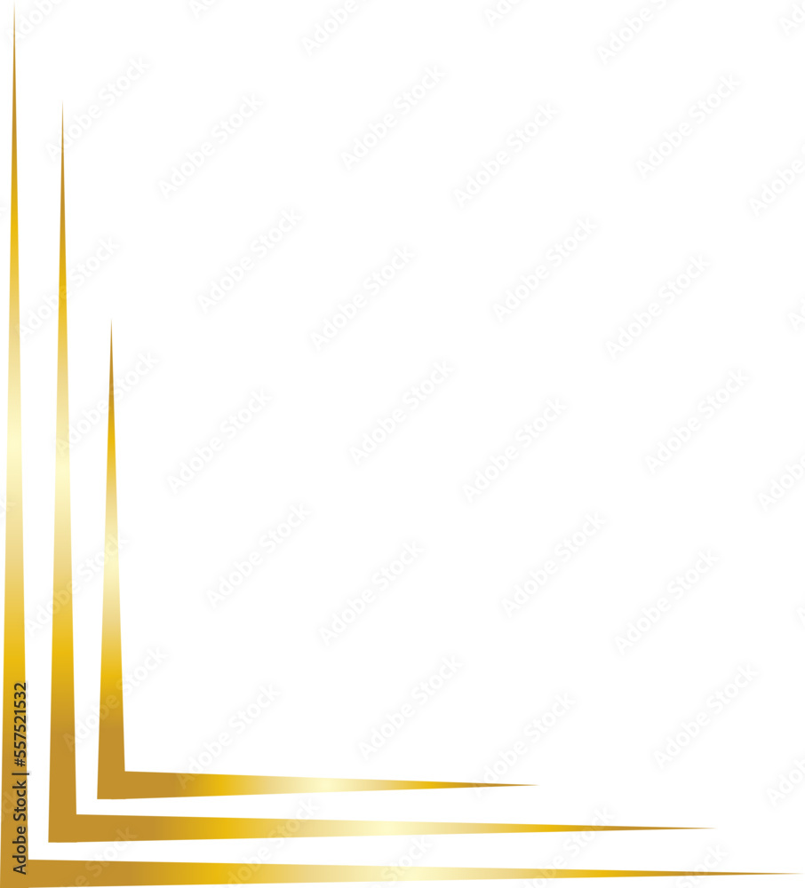 gold line corner, border, frame decoration Stock Vector | Adobe Stock
