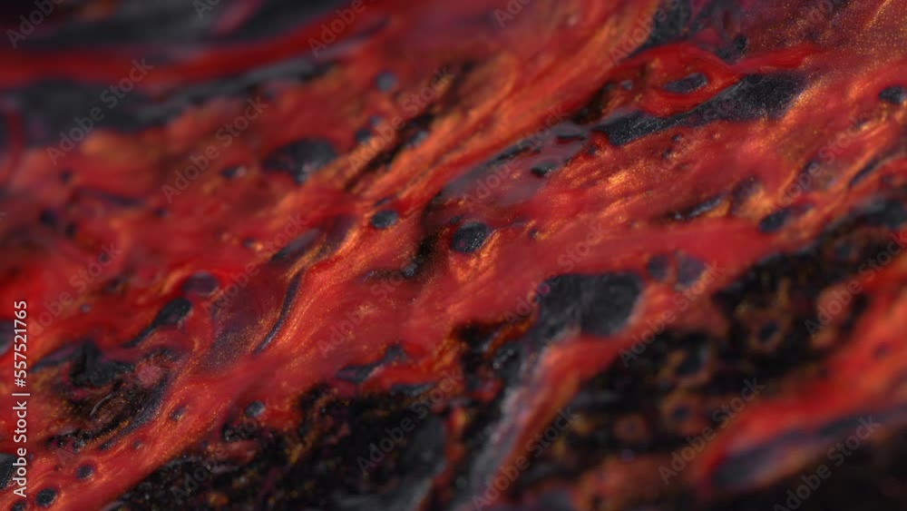 Fluid art. Abstract background with effect dramatic eruption volcano ...