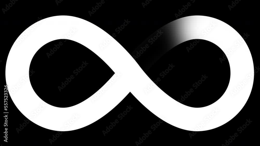 Infinity symbol isolated on transparent background with alpha channel ...