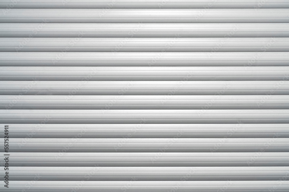 Roller shutter gate. Metal roller garage door as background. Automatic ...