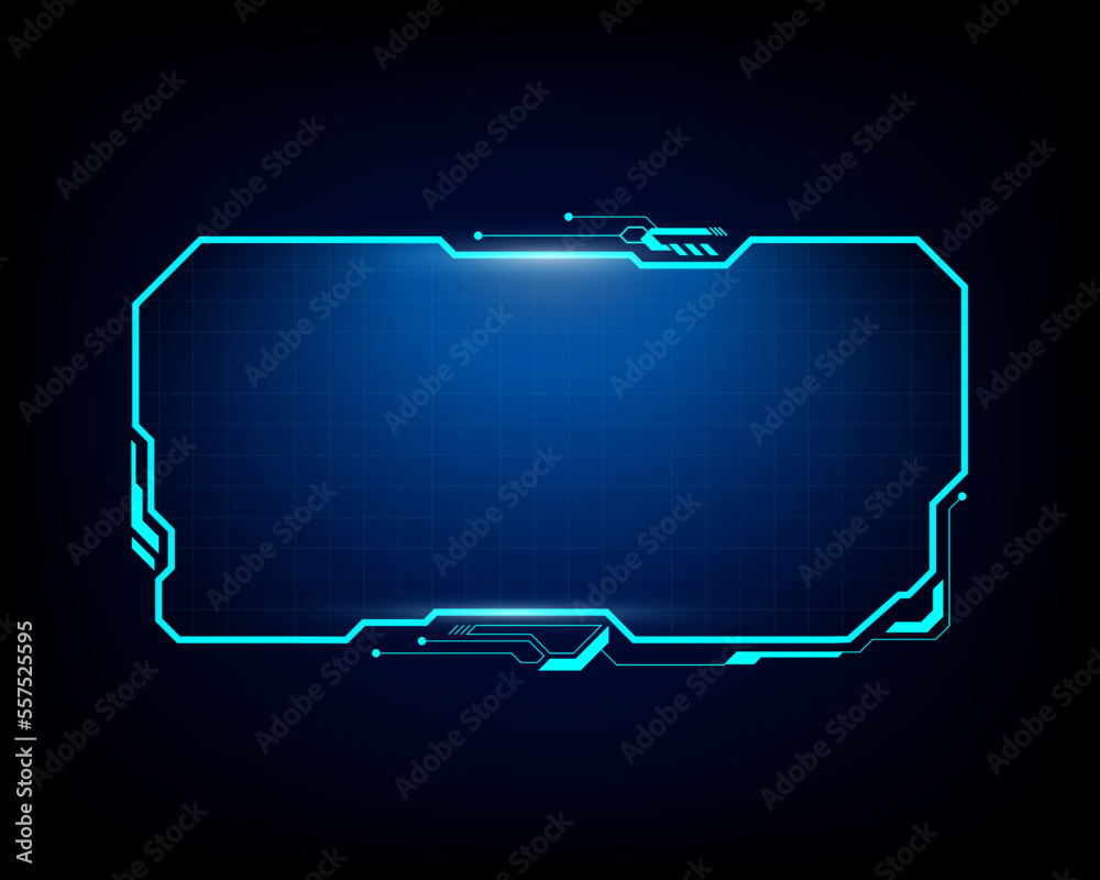 holographic frame abstract science game screen background design ...