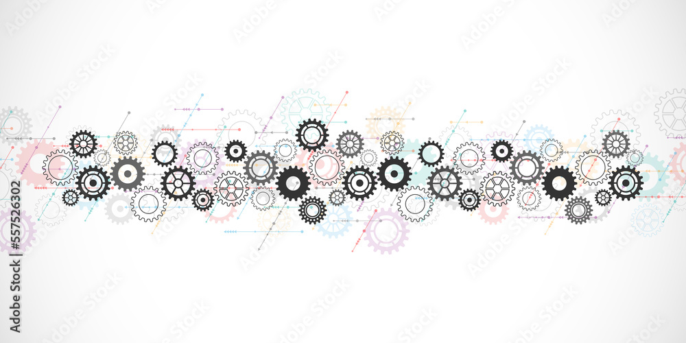Cogs and gear wheel mechanisms. Concepts and ideas for hi-tech digital ...