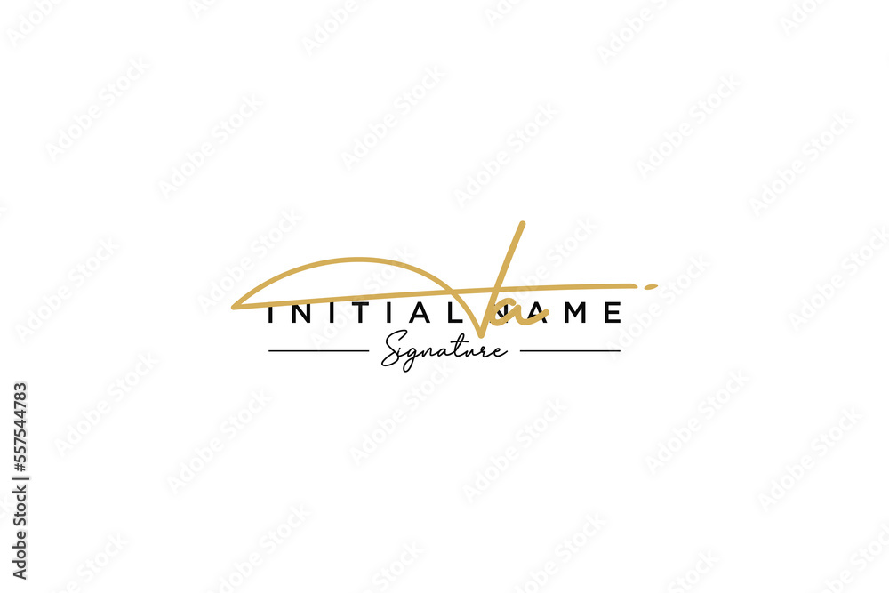 Initial IA signature logo template vector. Hand drawn Calligraphy ...